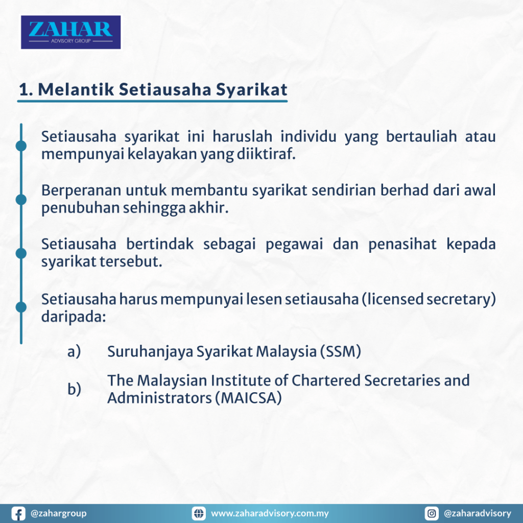 Syarikat Sendirian Berhad: Penubuhan Syarikat Dengan 3 Langkah Mudah ...